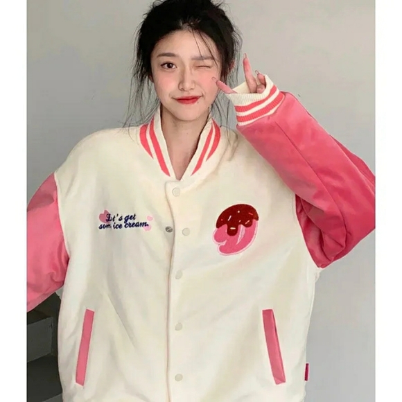 Jackets & Coats | Kawaii Sanrio Hello Kitty Baseball Jacket | Poshmark